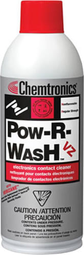 Chemtronics ES6300 - Pow-R-Wash VZ Contact Cleaner, 12 oz Aerosol Can ...