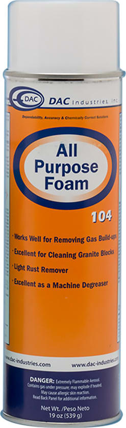 DAC Industries 104 - All Purpose Foam, 12/Case | TEquipment