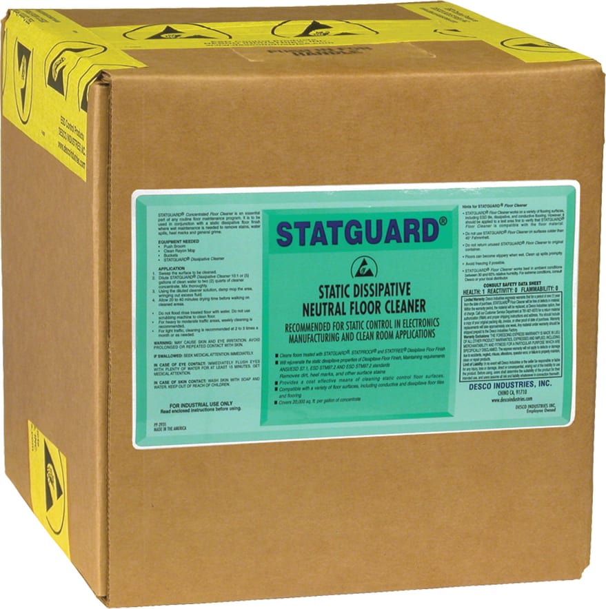 Desco 10561 - Statguard Neutral Floor Cleaner, 2.5 Gallon | TEquipment