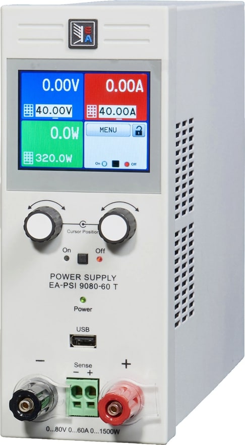 Elektro-Automatik EA-PSI 9080-20 T 640W - Autoranging DC Power Supply, Benchtop Tower, 100-240 ...