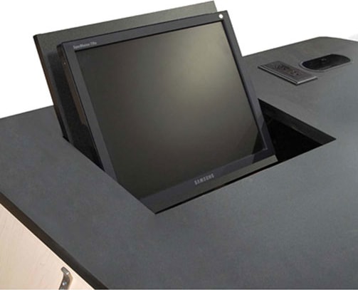 Exact MON-FLIP Flip Up Monitor Mount | Touchboards