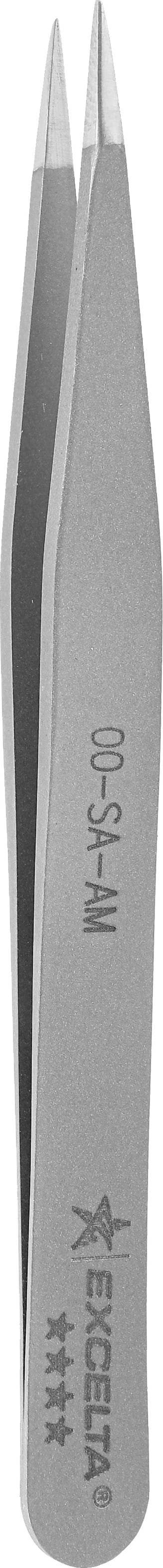 Excelta 00-SA-AM - Straight Medium Pointed Tweezer, 4.75", Anti-Mag. SS ...
