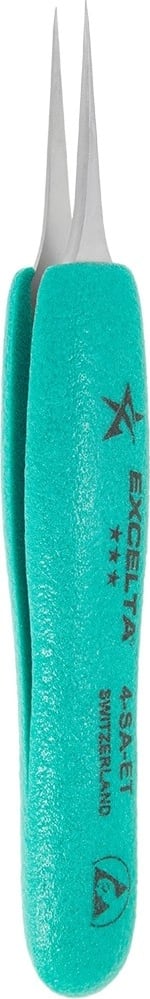 Excelta 4-SA-ET - Tweezers, High Magnification, 0.005" x 0.003" Tip ...