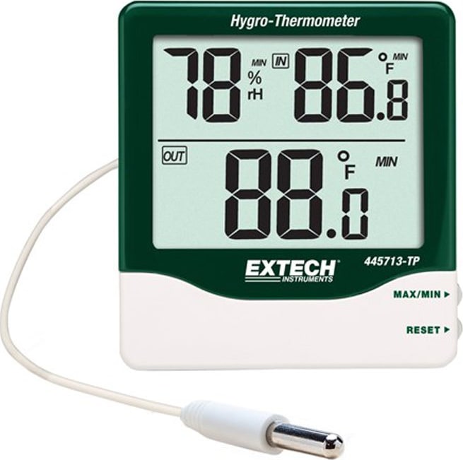 Extech 445713-TP Hygro-Thermometer with Detachable Remote Probe ... Extech 445713-TP Hygro-Thermometer with Detachable Remote Probe ...