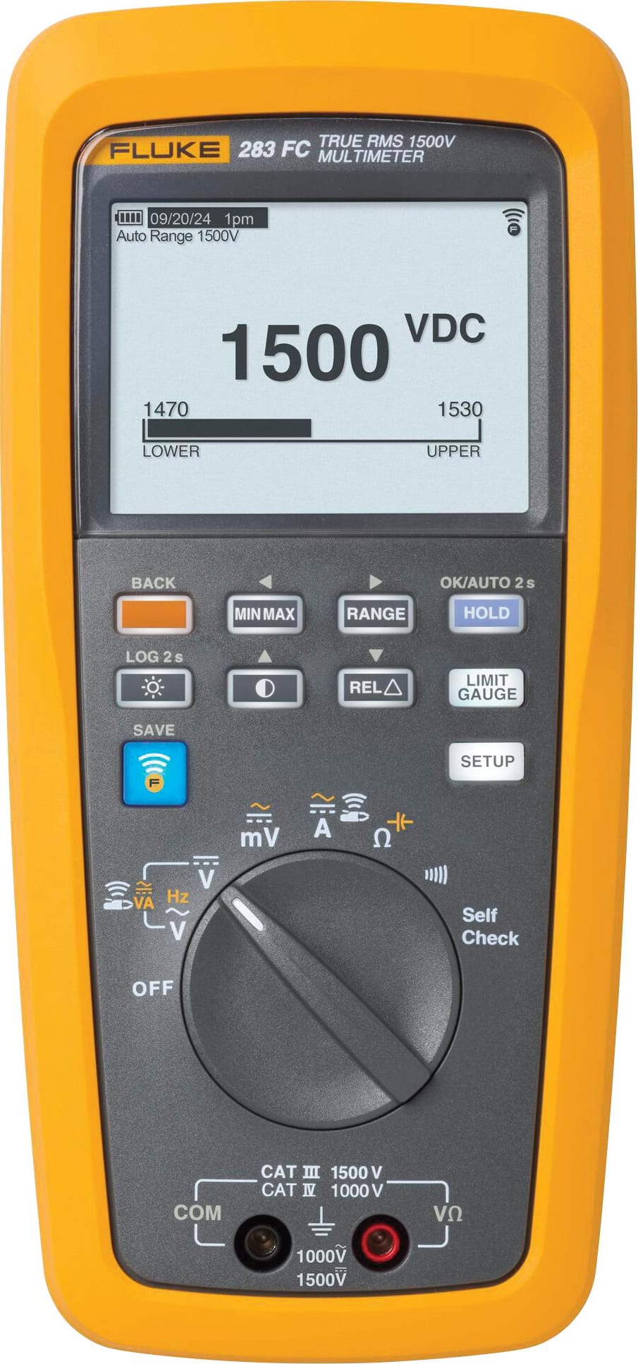 Fluke 283FC - CAT III 1500 V TRMS Wireless Multimeter | TEquipment
