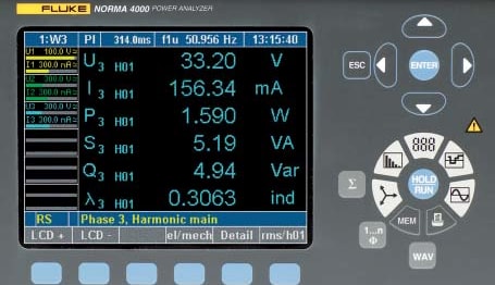 Fluke N4K 1PP54I Norma 4000 1 Phase High Precision Power Analyzer with ...