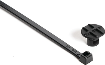 HellermannTyton 156-02512 - Cable Tie with Button Mount, 0.35" Hole Dia ...