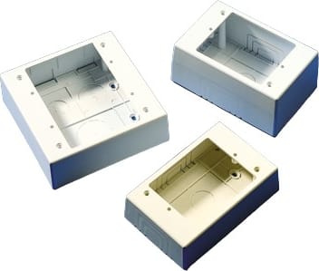 HellermannTyton TSRPBK-JB1 - Single Gang Junction Box, 1-1/4" Deep, PVC ...