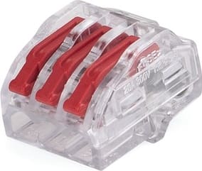 HellermannTyton 148-90066 - HelaCon Releasable Wire Connector, 3-Port, (PC & PA66), Clear, 500 ...