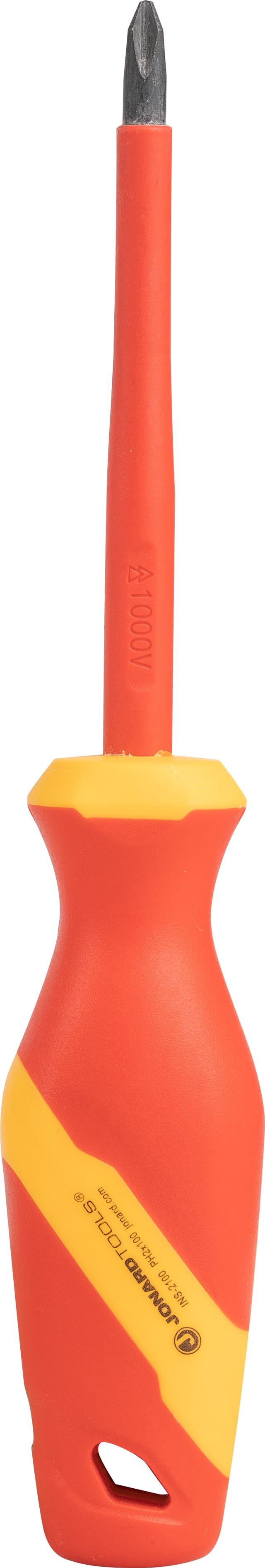 Jonard INS-2100 - Insulated Screwdriver, #2 x 4", Phillips, PH2, 10,000 ...