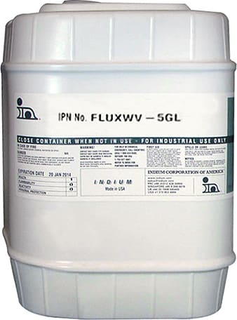 Indium Solder FLUXWV-84471-5G - Wave Solder Flux, Rosin, No-Clean, 3.63 ...