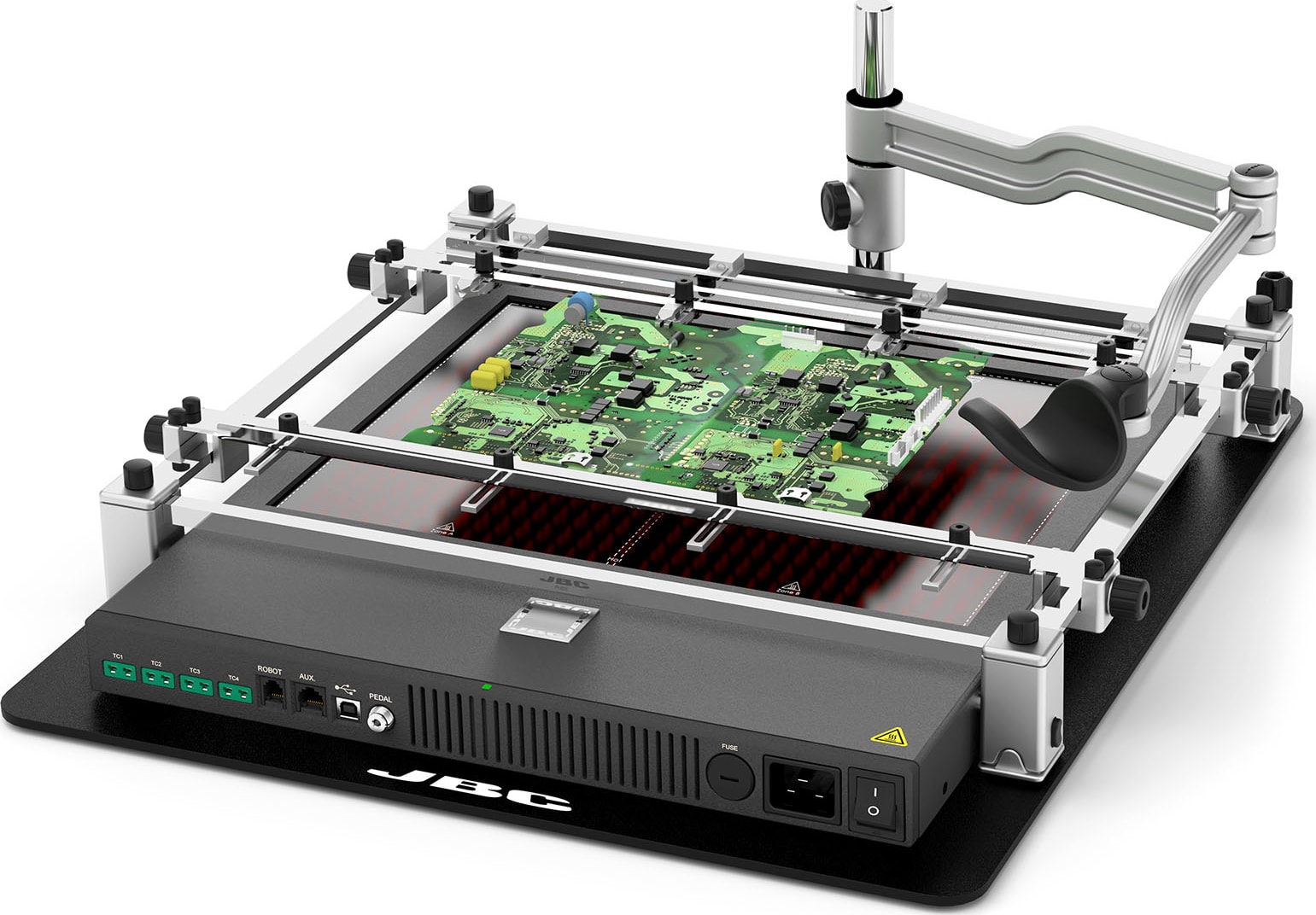JBC RBB-1A - Rework Bench Setup for PCBs up to 14 x 11" (Includes Preheater, PCB Support, Hand ...