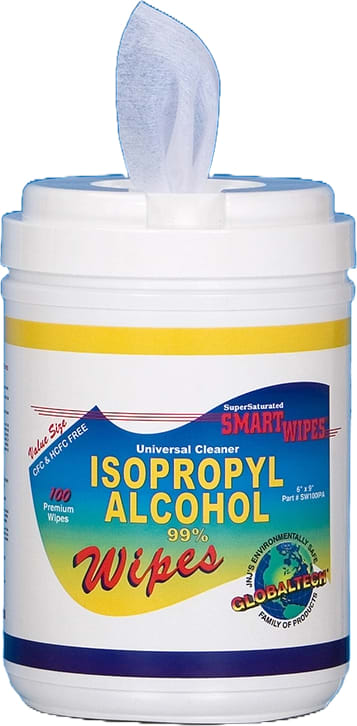 JNJ Industries SW100IPA - 99% Isopropyl Alcohol Saturated Wipes, 100 ...