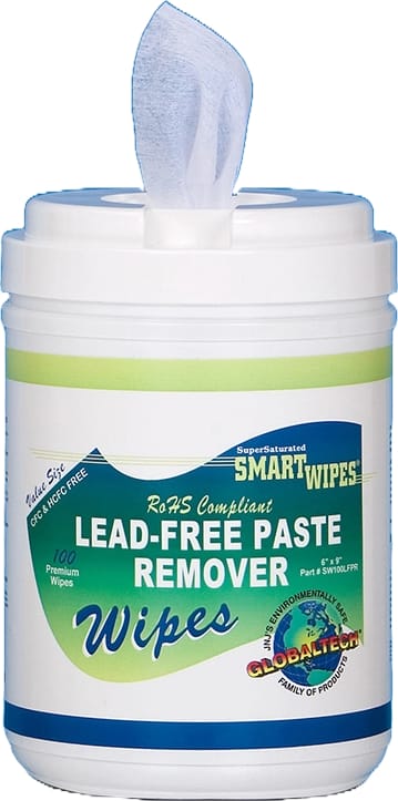 JNJ Industries SW100LFPR - Lead-Free Paste Remover Wipes, 100 Wipes ...