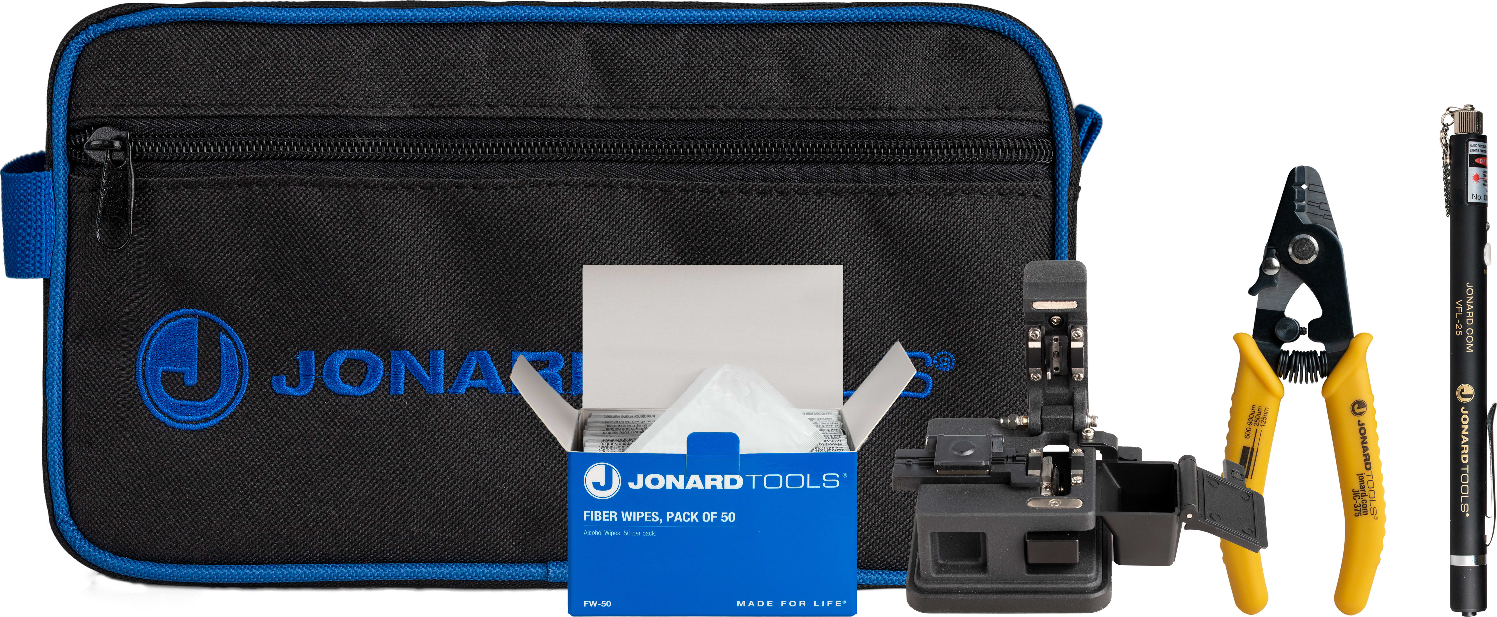 Jonard TK-184 - Fiber Optic Connector Clean & Prep Kit, Precision Cleaver | TEquipment