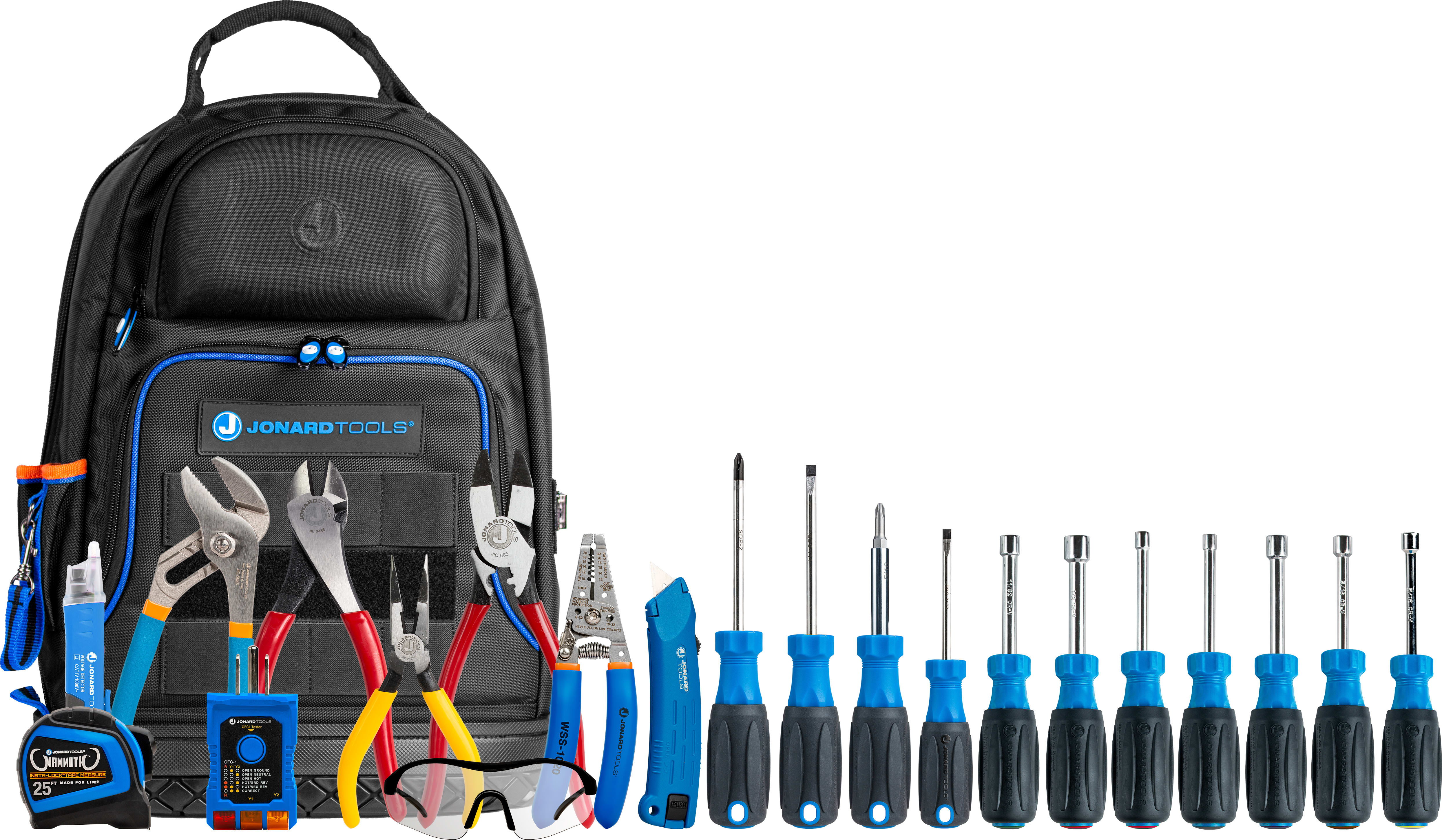 Jonard TK-500 - Journeyman Electrician Tool Kit, 22 Piece | TEquipment