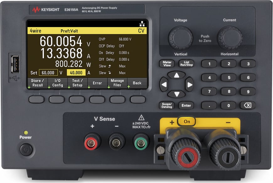 Keysight E36155A - Auto-ranging Benchtop Power Supply (60V/40A/800W ...