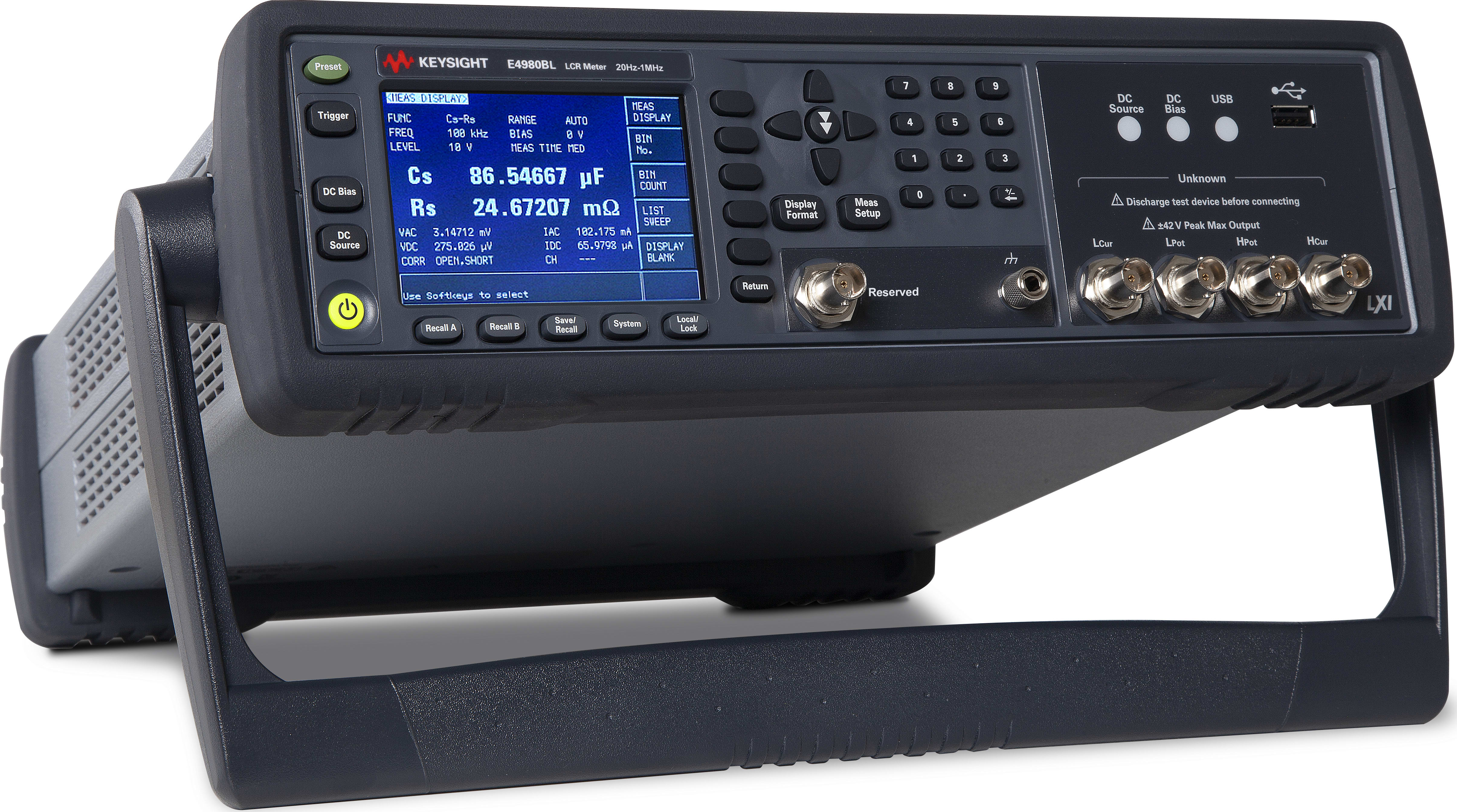 Keysight E4980BL/102/710/710 - Precision LCR Meter (20Hz to 1MHz) | TEquipment