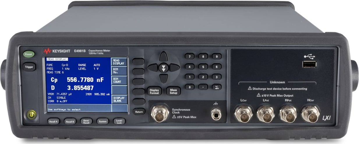Keysight E4981B/002 - Capacitance Meter (120Hz/1kHz) | TEquipment