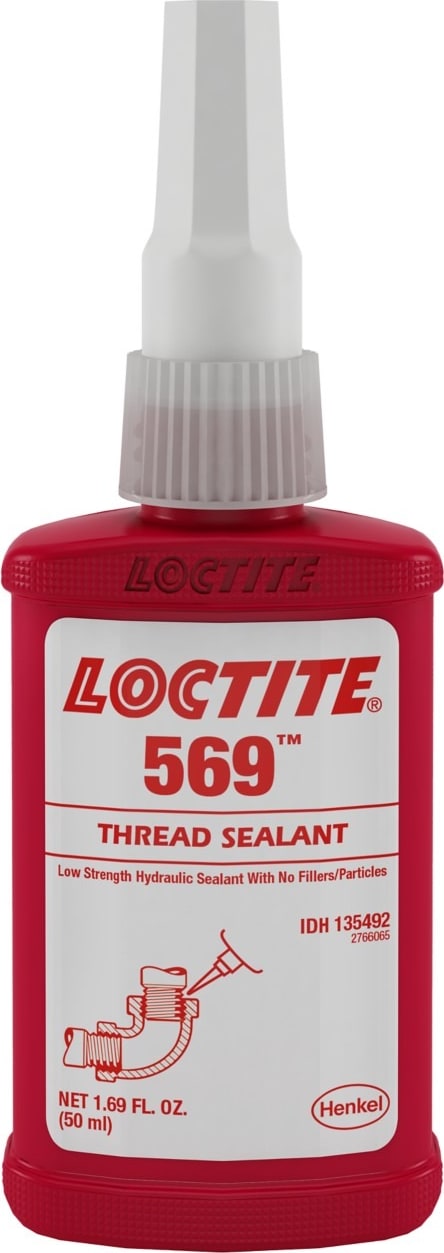 Loctite 135492 - 569 Thread Sealant Hydraulic Sealant, 50 ml Bottle | TEquipment