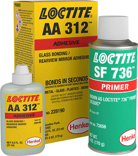 Loctite 228173 - Liquid Acrylic Adhesive, AA 312, 50ml Kit, Clear Amber ...