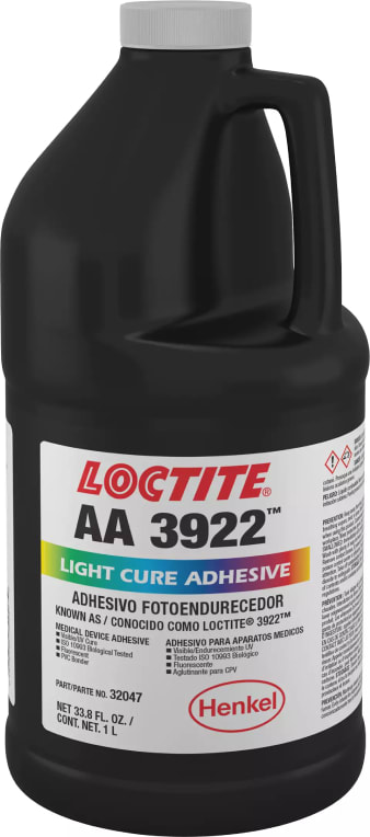 Loctite 312054 - 3922 Light Cure Clear UV Acrylic Adhesive, 1L Bottle ...