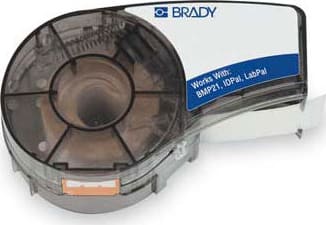 Brady M21-500-595-WT - Indoor/Outdoor Vinyl, Black on White, 0.5" W x ...