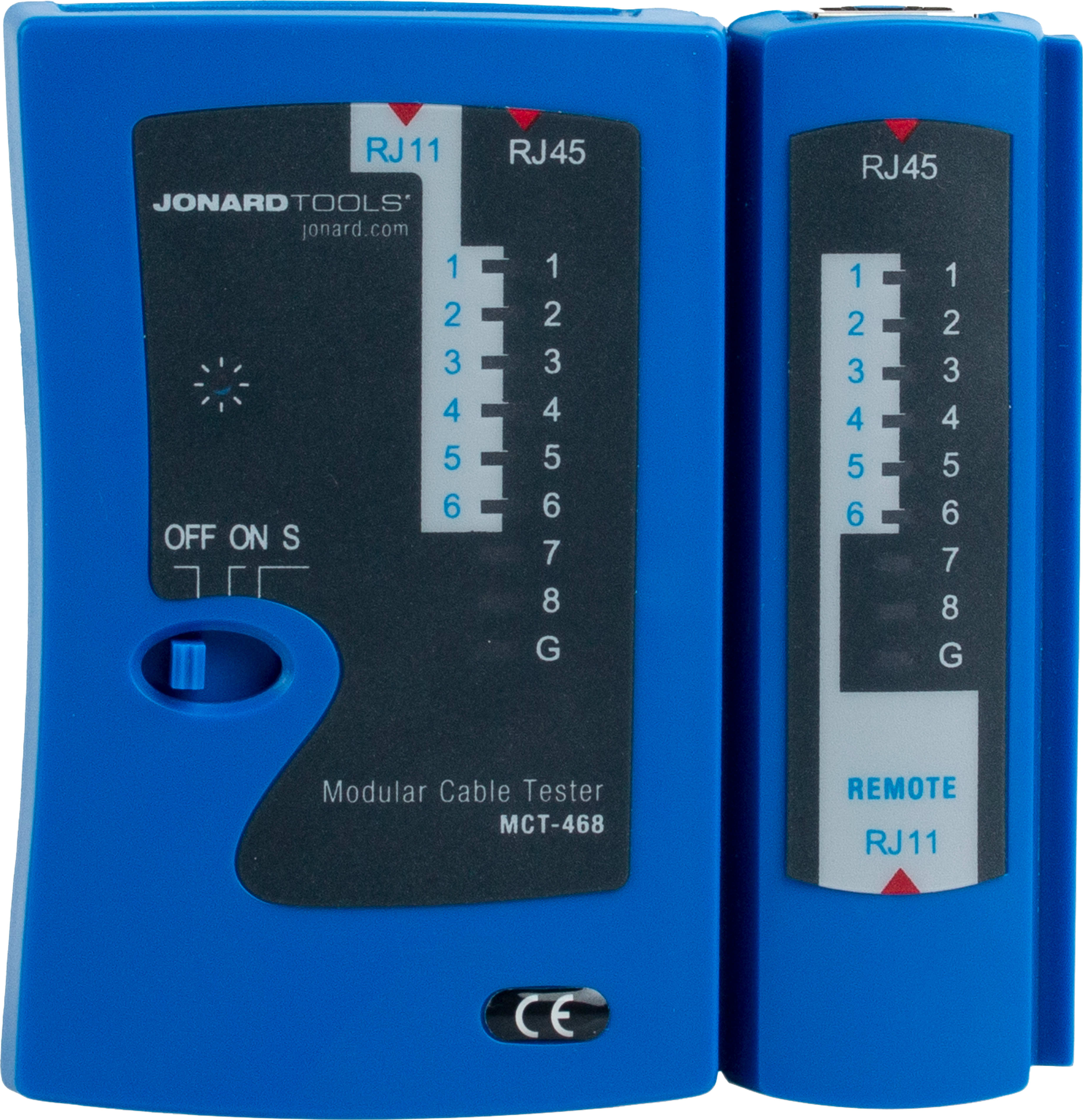 Jonard MCT-468 - Modular Cable Tester, Full LED, For RJ45, RJ12, RJ11 ...