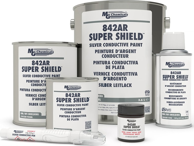 MG Chemicals 842AR-150ML - Super Shield Paint, Silver Conductive, 150 ...