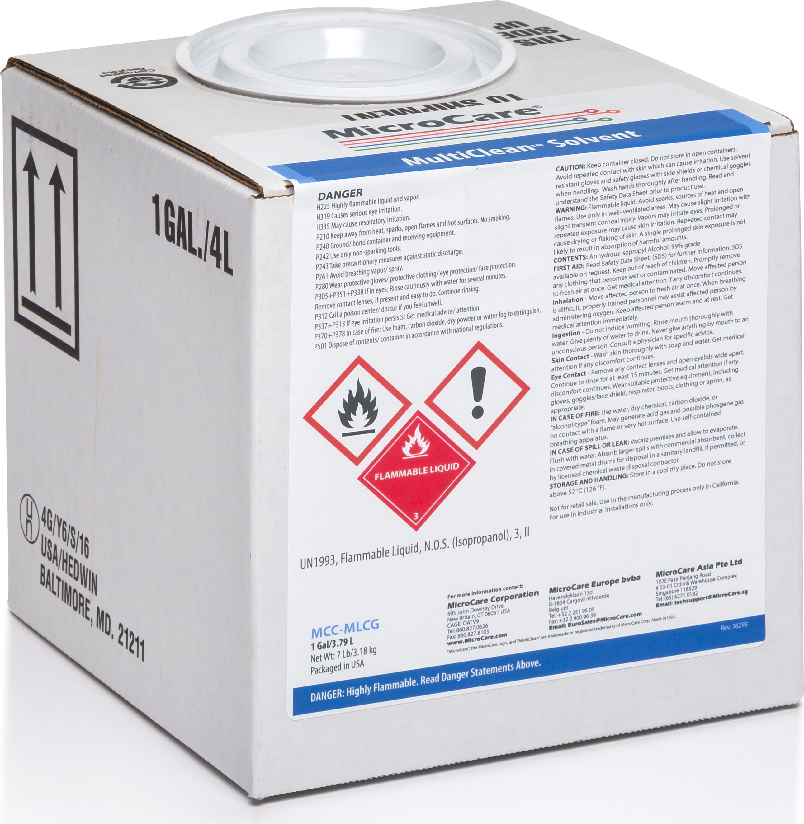 MicroCare MCC-MLCG - MultiTask Surface Cleaner, 1 Gallon, Mini-Pail ...