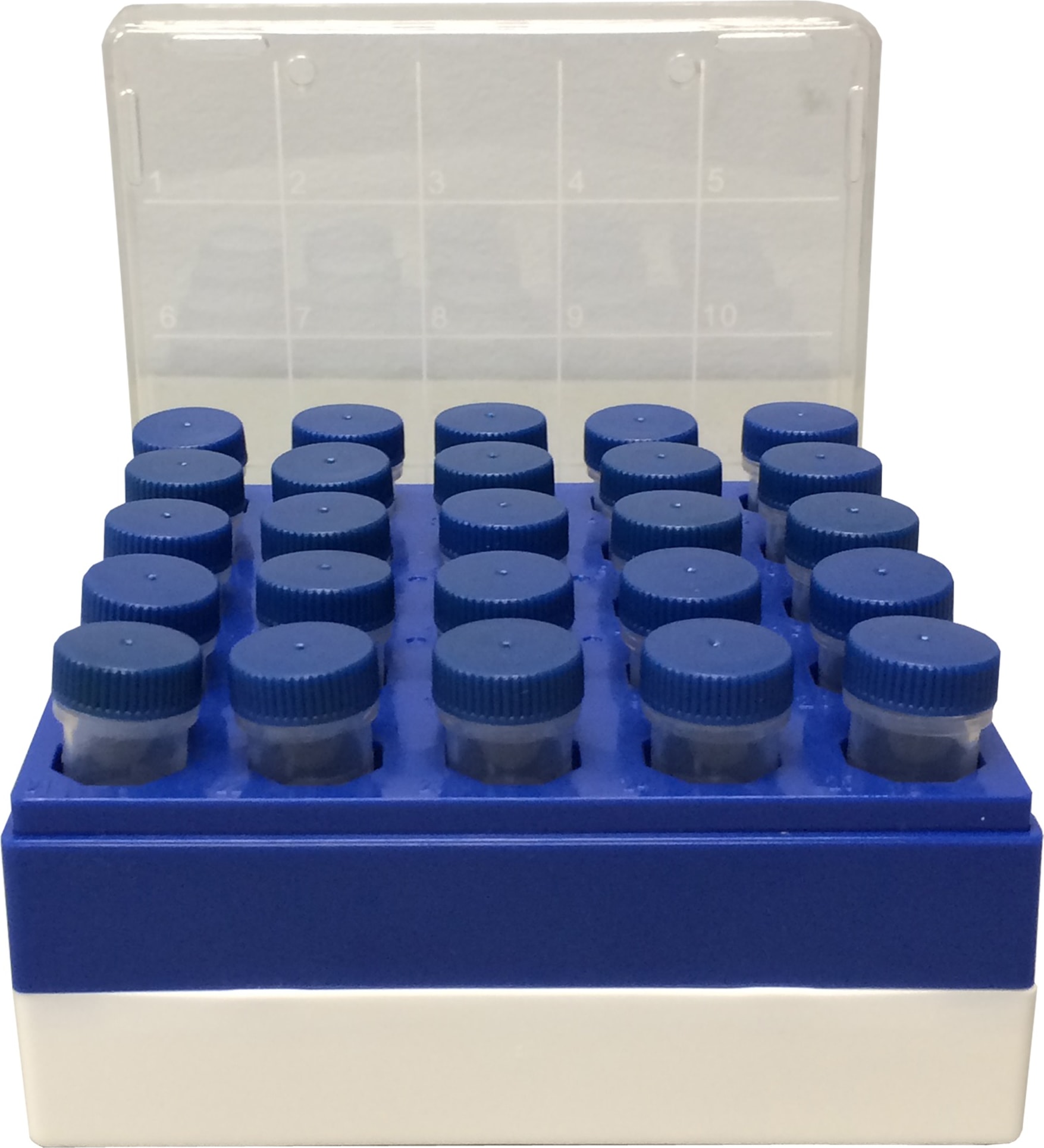 MTC Bio C2581 - Freezer Box for 5mL MacroTube, Polycarbonate | TEquipment MTC Bio C2581 - Freezer Box for 5mL MacroTube, Polycarbonate | TEquipment
