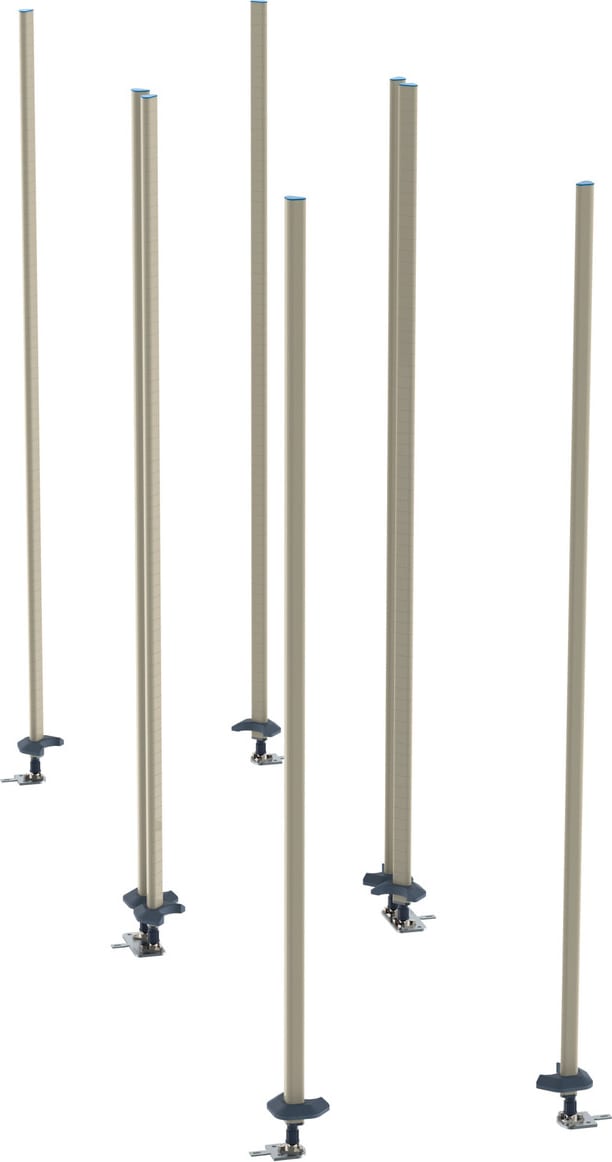 Metro LBTAQ3 - qwikTRAK Double Deep Stationary Intermediate Unit Kit ...