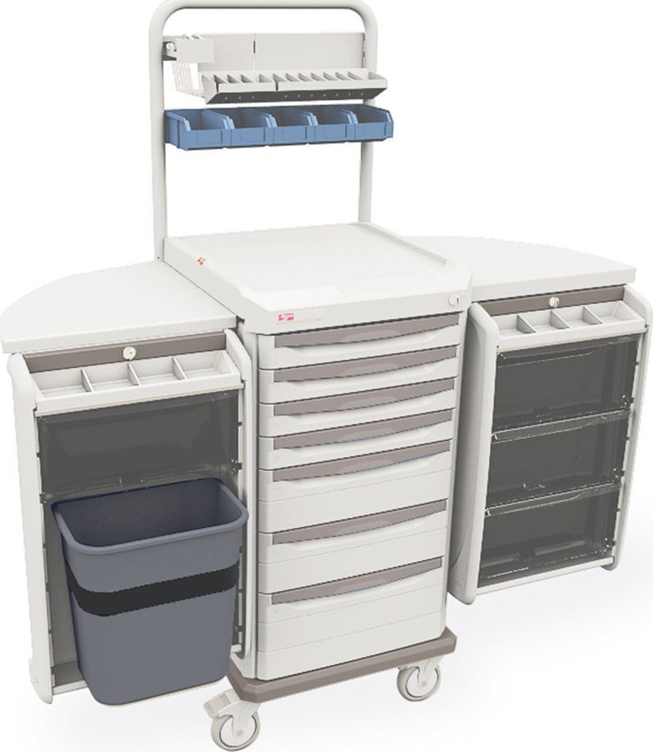 Metro SXRSDCMED - Starsys Decentralized Medication Cart, Polymer, Taupe ...