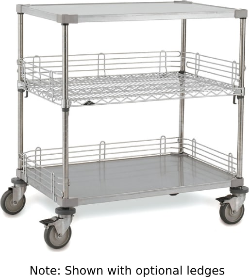Metro CASE-OL36 - Stainless Steel Open Case Cart, 24"x36"x39" | TEquipment