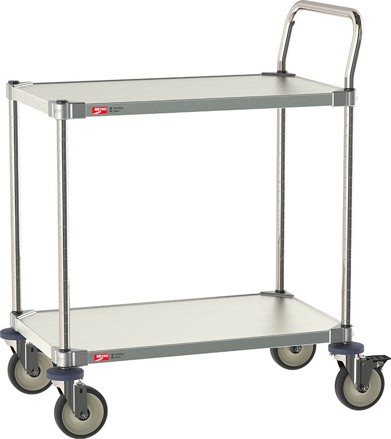 Metro MCP316-1830FF-2 - 2-Shelf Cart for Labs and Cleanrooms, Type 316 ...