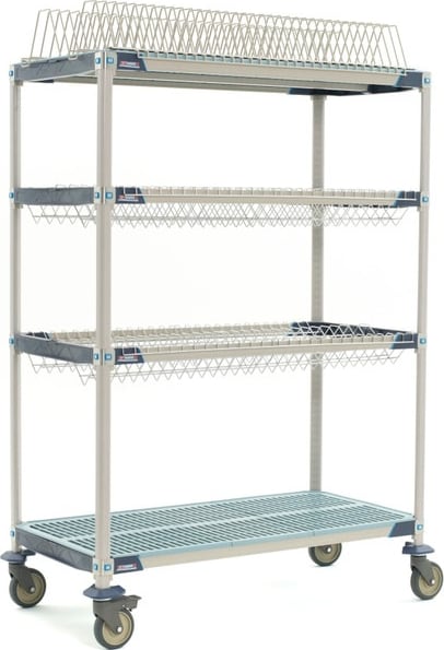 Metro PR48X3 - Stationary Drying Rack w/Two Drop-Ins, One Tray Rack ...