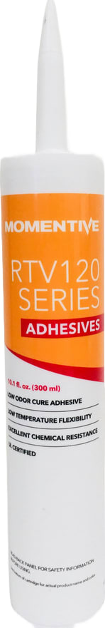 Momentive RTV128 - Adhesive Sealant, Silicone, 10.1 Cartridge, Translucent | TEquipment