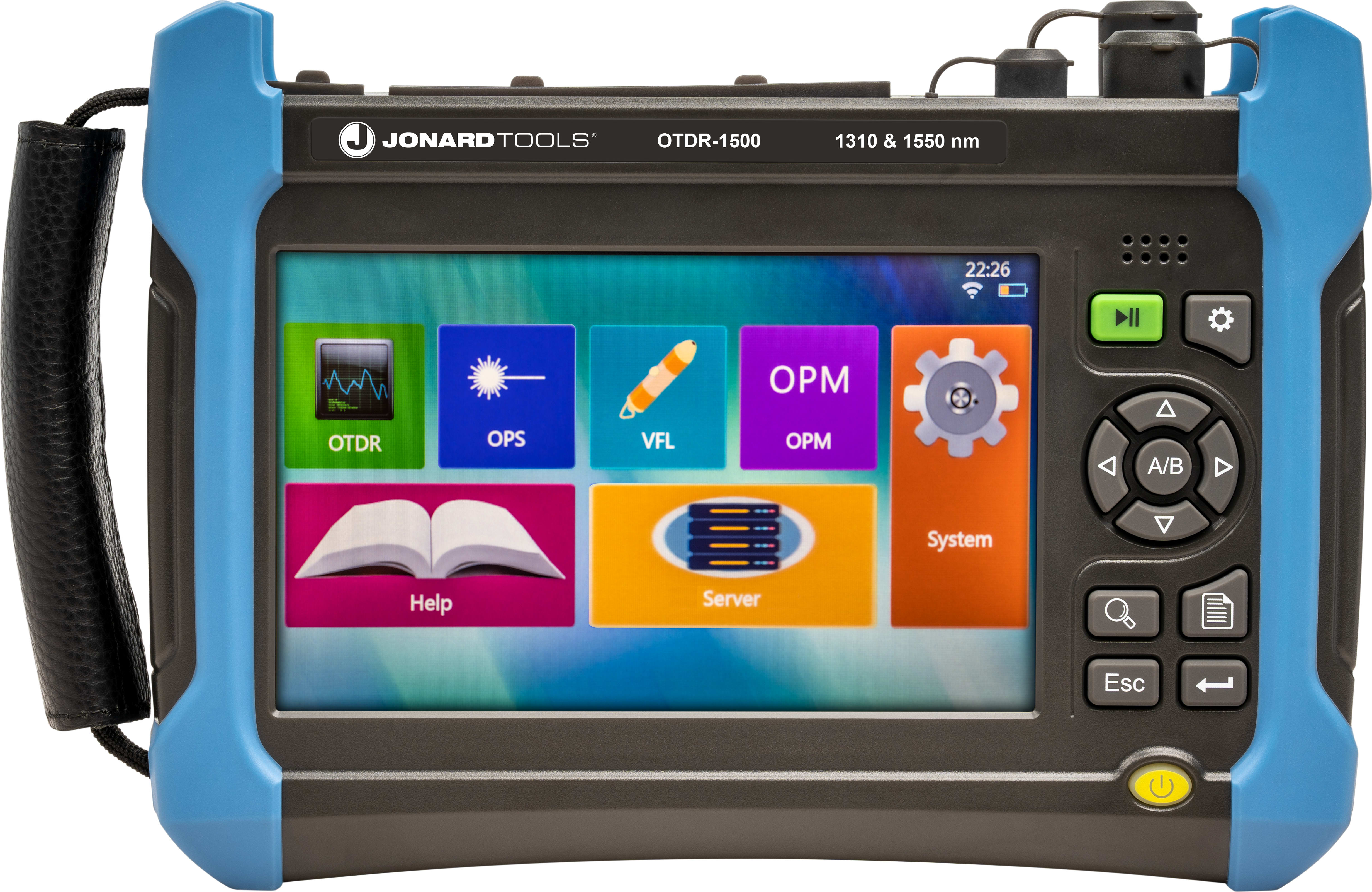 Jonard OTDR-1500 - Multi-Function OTDR, Professional, 1310/1550nm, Class II Level, Large ...