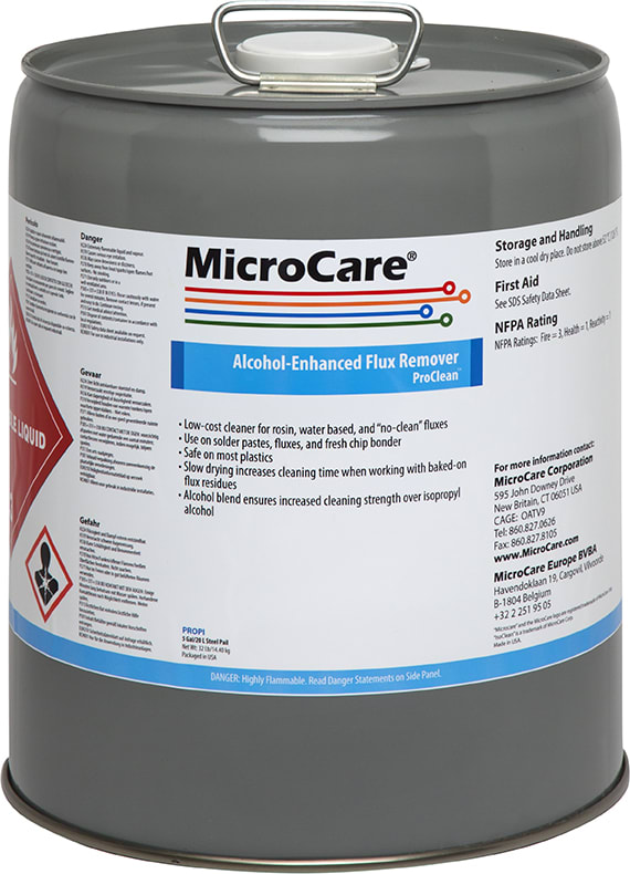 MicroCare MCC-PROP - Alcohol Enhanced Flux Remover, ProClean (5 Gallons ...