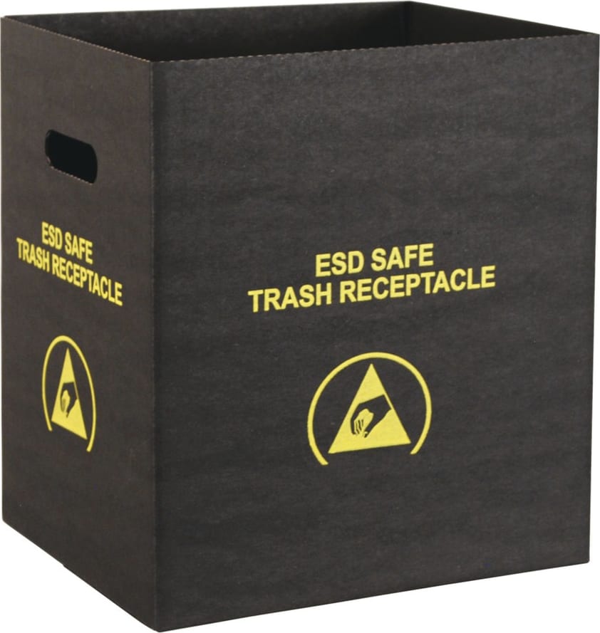Protektive Pak 37814 - Economy ESD Trash Receptacle, 12-1/2" x 10" x 14 ...