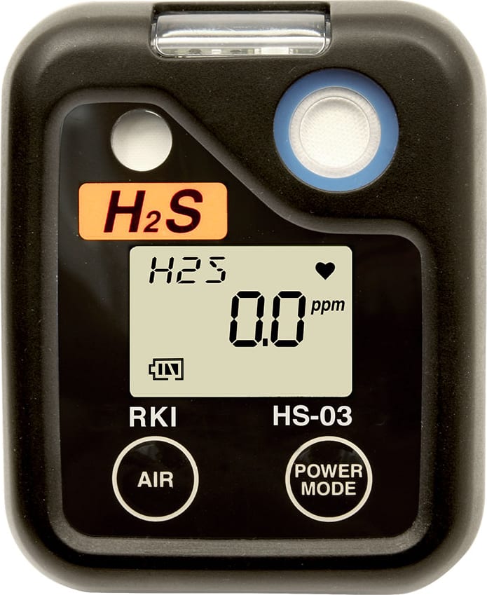 RKI 73-0062-56 HS-03 Single Gas Clip-On Personal Monitor (Hydrogen ...