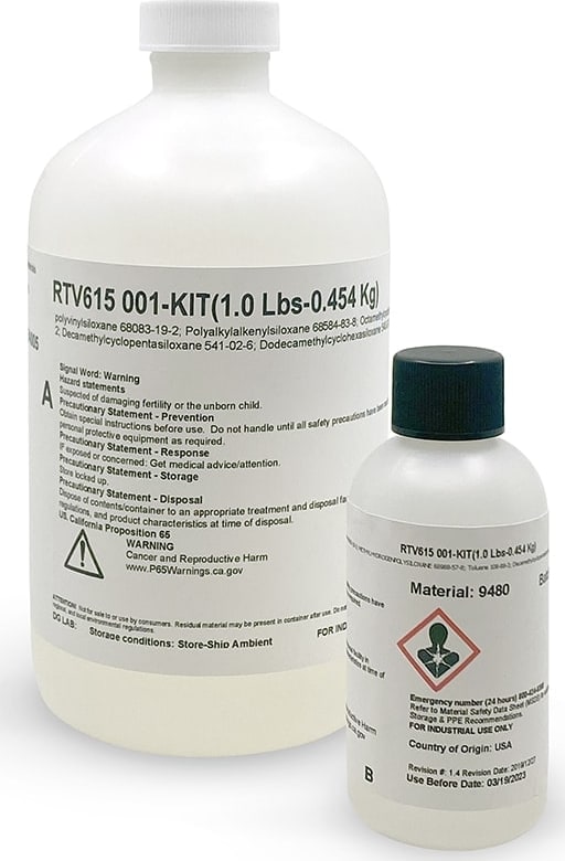 MG Chemicals RTV615-1G - RTV615 Silicone, Clear, 1G Pail, Fast Cure ...