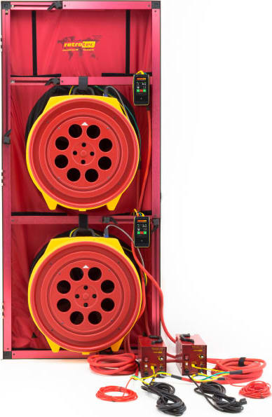 Retrotec US3211 Blower Door with Model 3000 Double Fan, Large Cloth ...