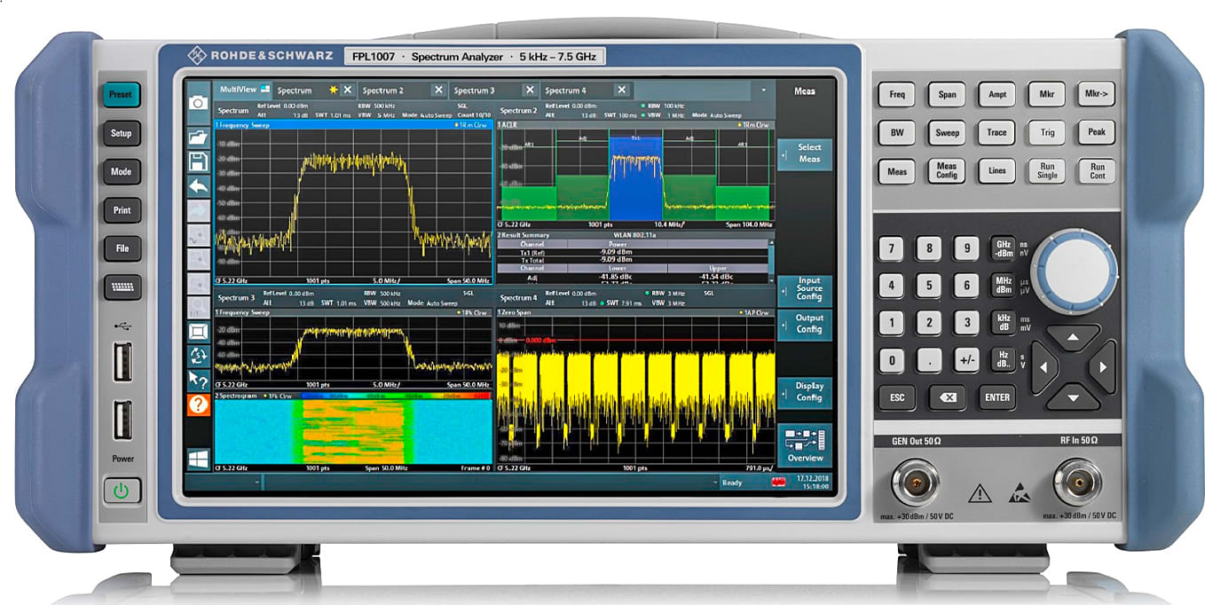 Rohde & Schwarz FPL1007-P6 - 5 kHz to 7.5 GHz Spectrum Analyzer Package ...