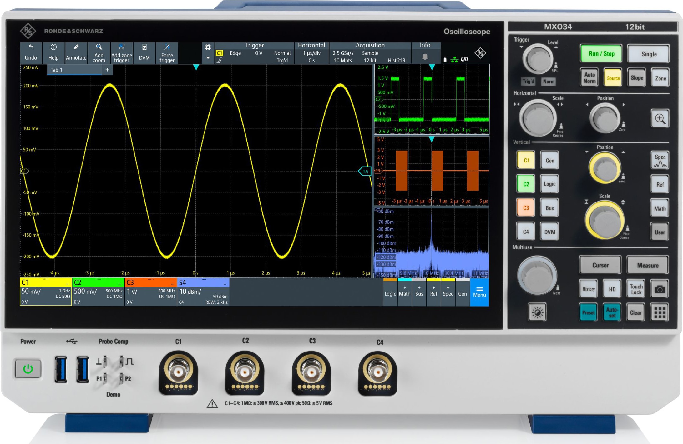 Rohde & Schwarz MXO34-100 - Digital Oscilloscope (4 Channels / 100 MHz ...
