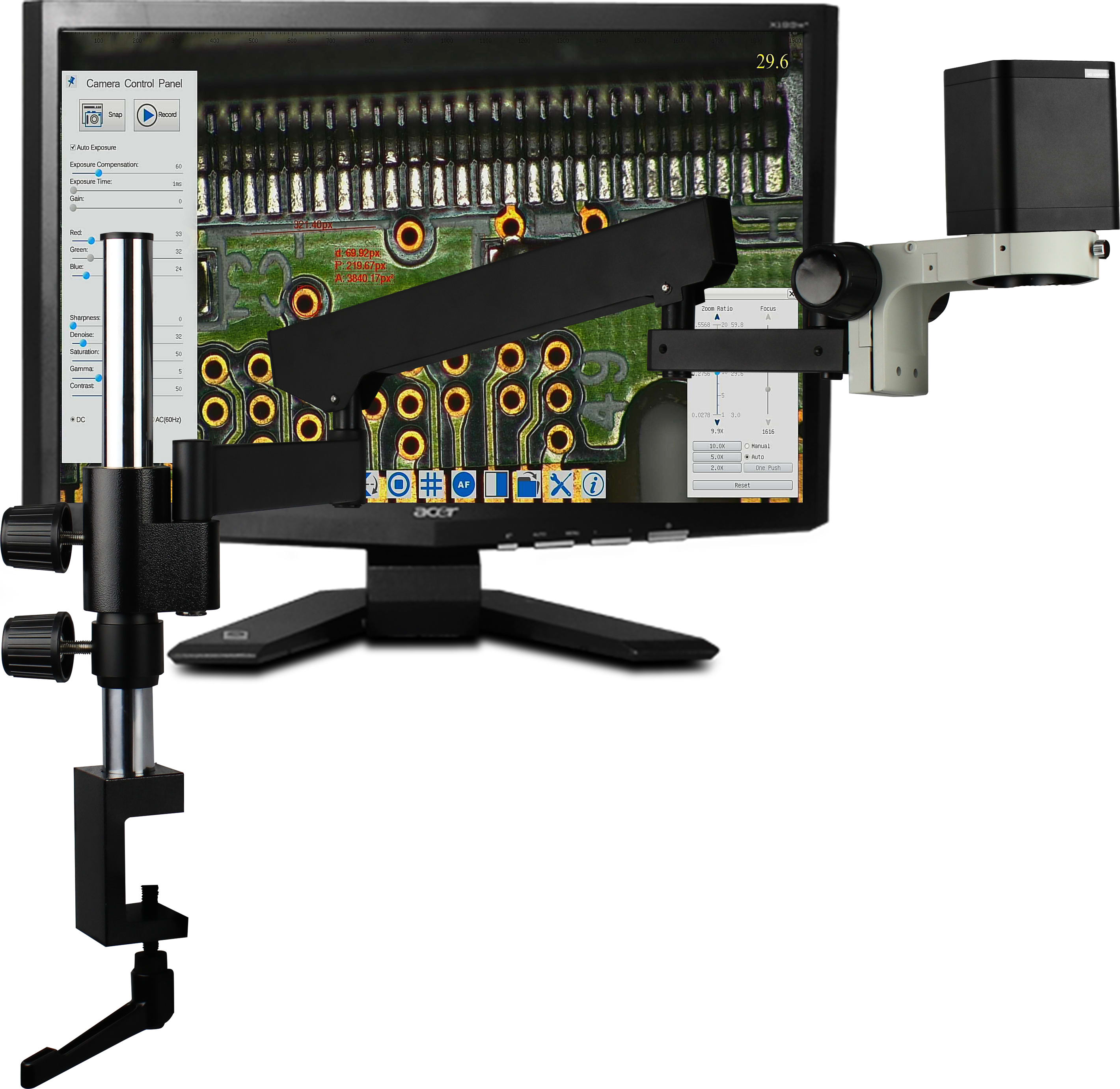 Scienscope MAC-PK3-A1-4K - 4K All-One Camera, Integ. Optics & Lighting ...