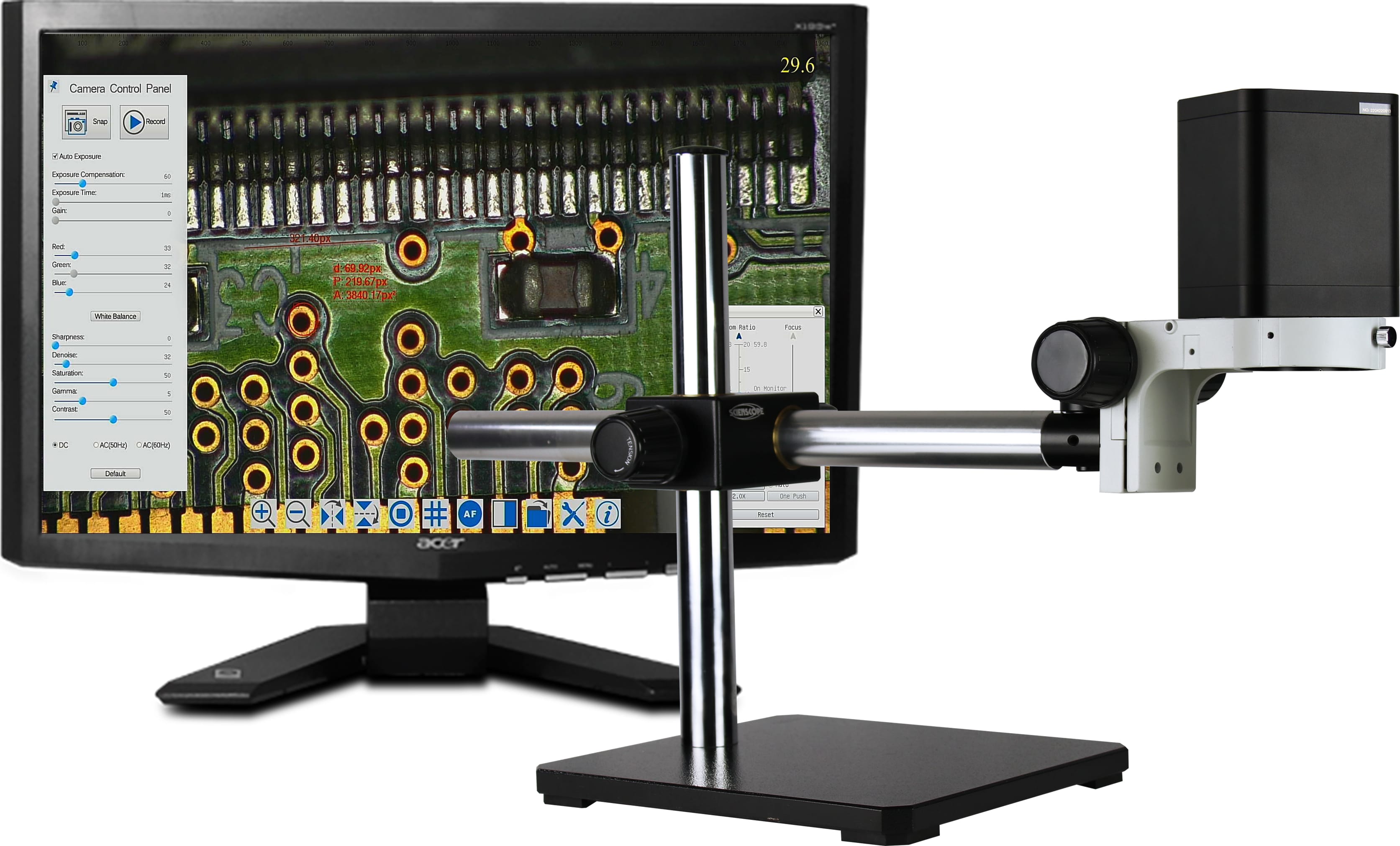 Scienscope MAC-PK5S-A1-4K - 4K All-One Camera, Integ. Optics & Lighting ...