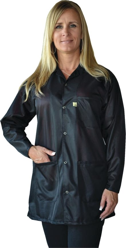 Tech Wear LOJ-93-XXL - Lab Jacketw/Lapel-style collar, ESD-Safe, OFX ...