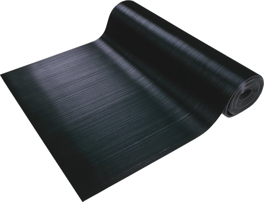 Techni-Pro 758ST1159 - Floor Mat, Solid Rubber, Conductive, Black, 36 ...