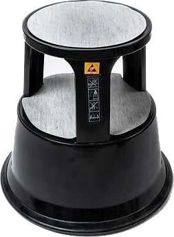 Techni-Pro TNP100289EA - Kick Step Stool w/Spring Loaded Casters, 13.8 ...